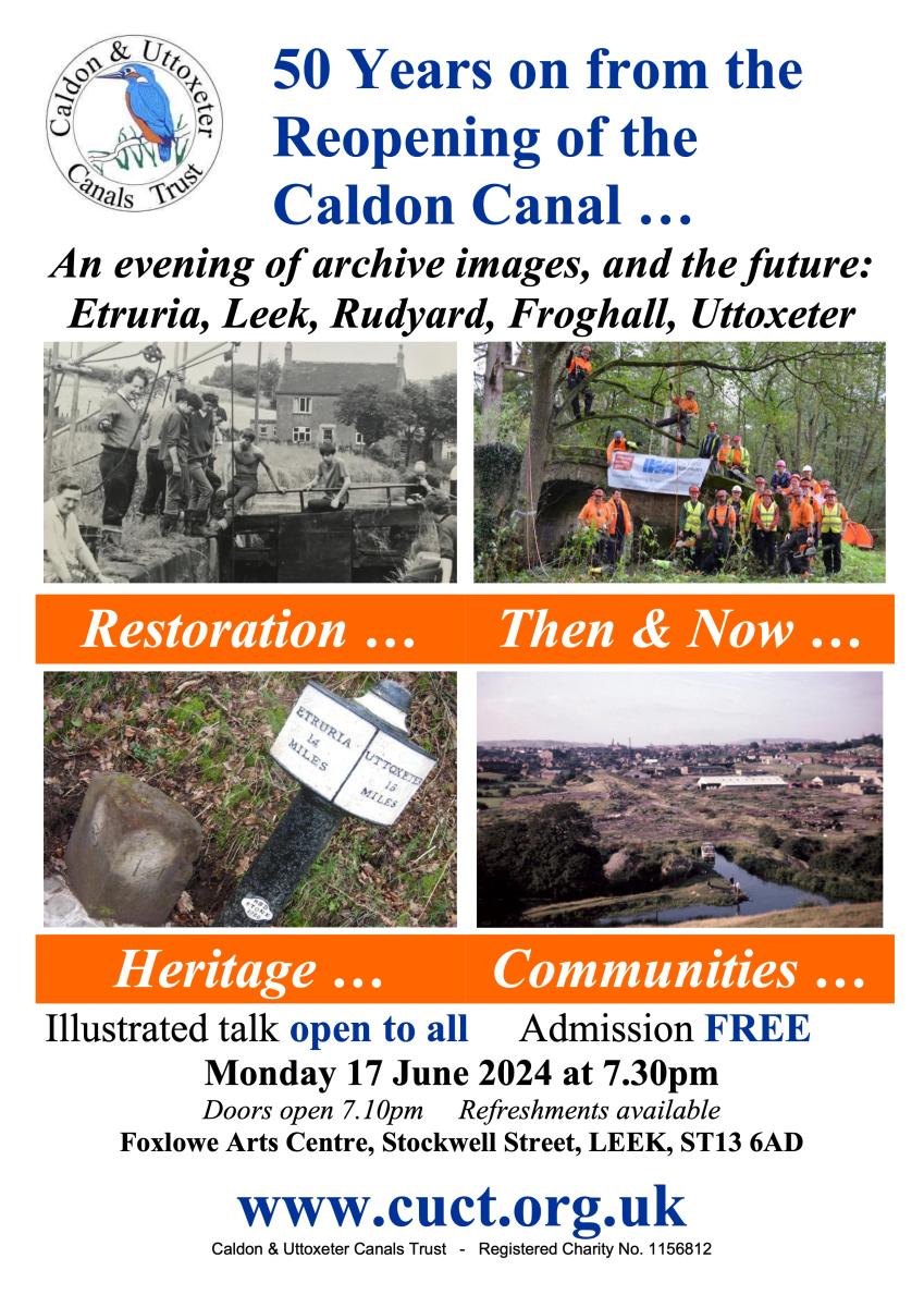 50 Years on from the Reopening of the Caldon Canal... | Potteries ...